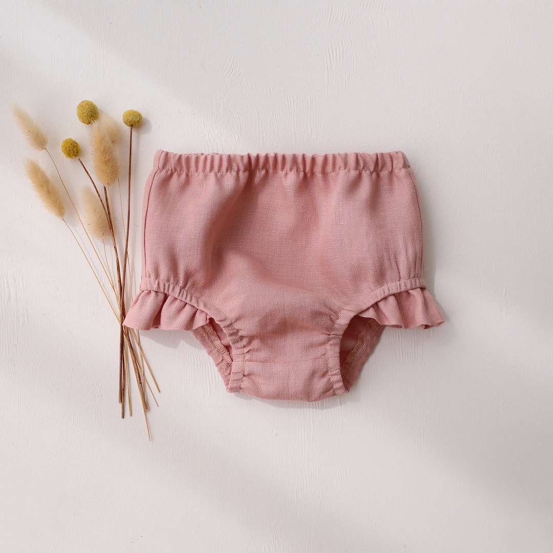 Baby Linen Flutter Shorts, Baby Bloomers, Baby Shorts, Diaper Cover ...