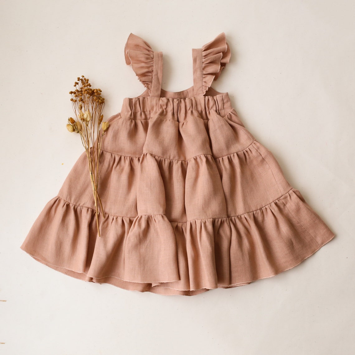 Clay Linen Boho Dress - Etsy