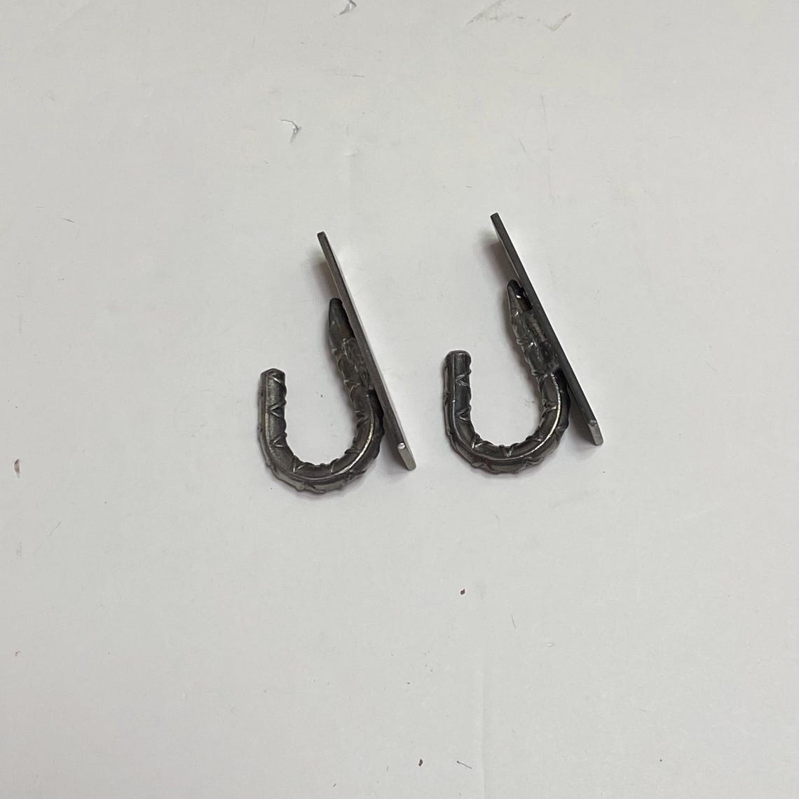 2 Rebar Hooks. Industrial Rebar Hooks. Decorative Hooks - Etsy