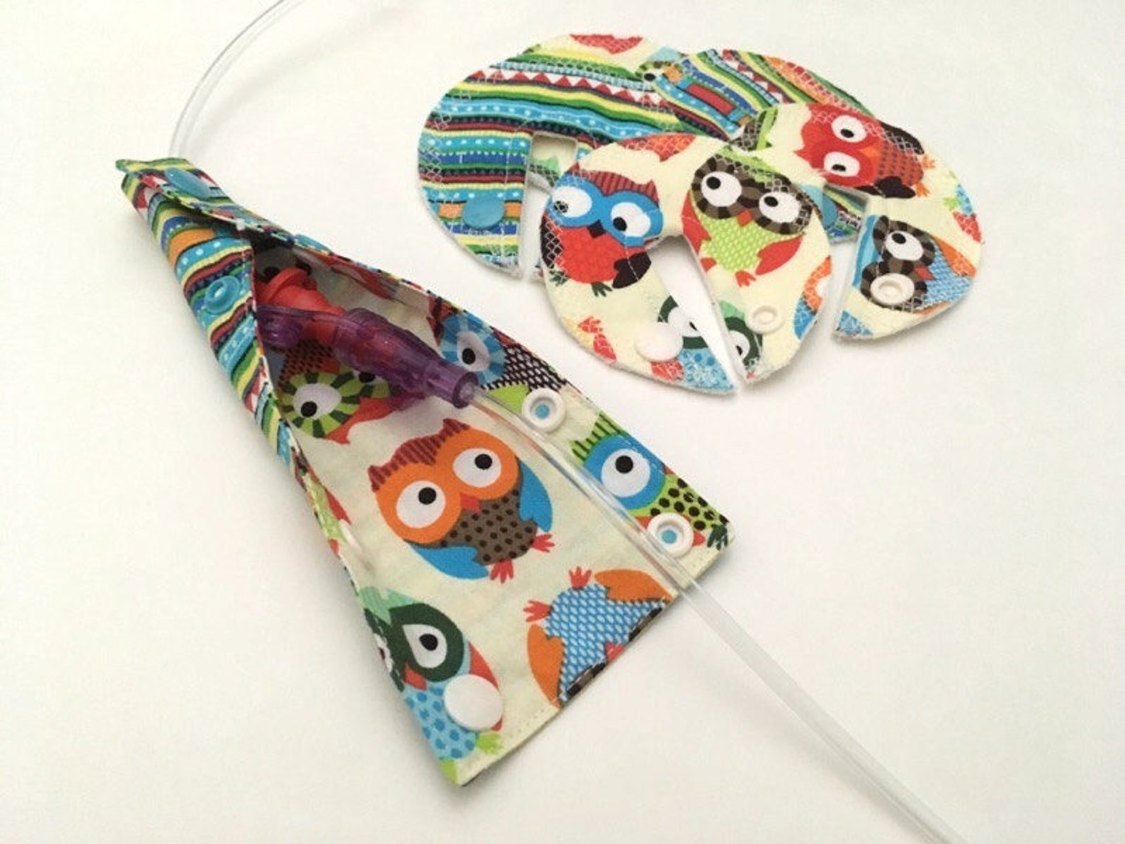 Feeding tube pads/cover Set of 5 pads and 1 reversible tube | Etsy