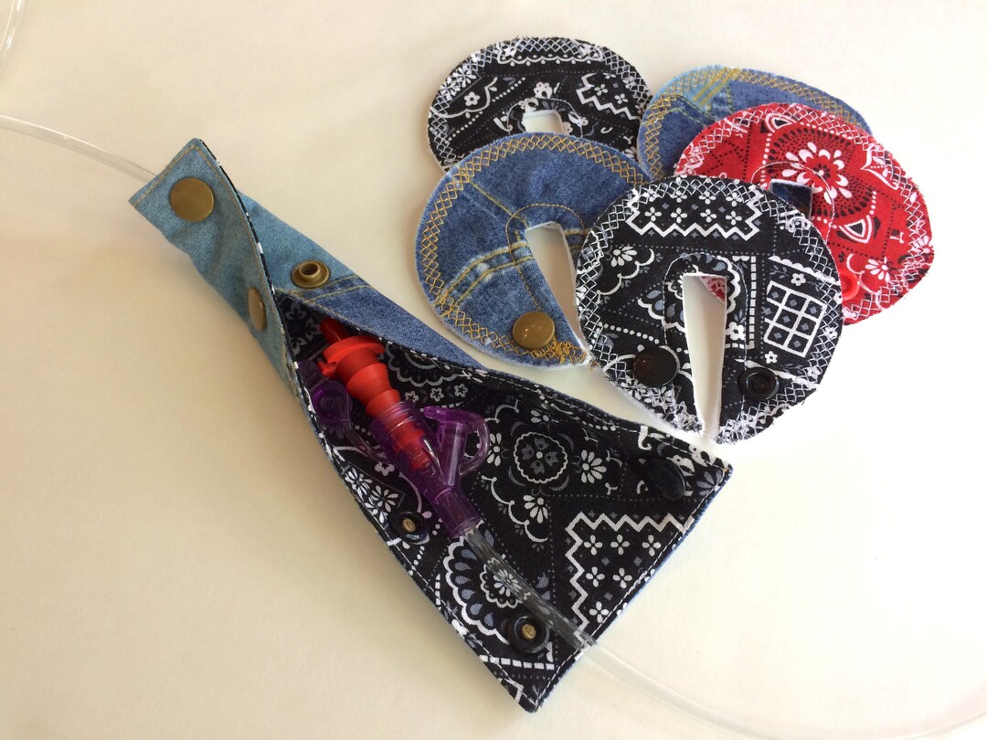 Feeding Tube Pads/cover, Set of 5 Pads and 1 Reversible Tube Cover ...