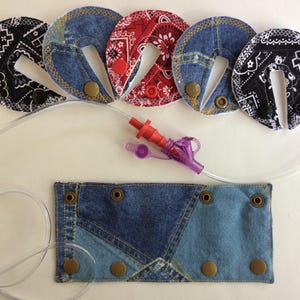 Feeding Tube Pads/cover, Set of 5 Pads and 1 Reversible Tube Cover ...