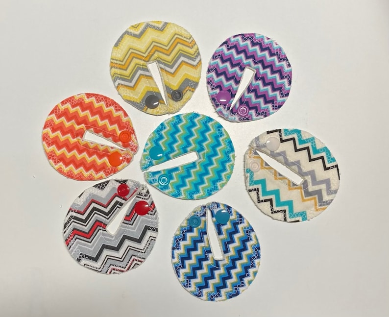 Feeding Tube Pads Set of SEVEN Chevron Enteral Feeding G - Etsy