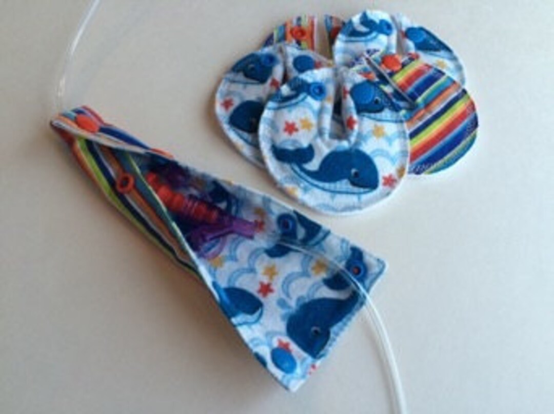 Feeding Tube Pads/cover, Set of 5 Pads and 1 Reversible Tube Cover ...