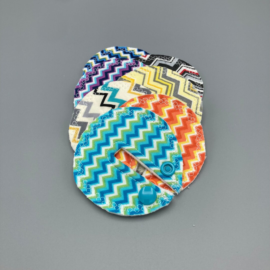 Feeding Tube Pads, Set of SEVEN, Chevron, Enteral Feeding, G Tube Pads ...