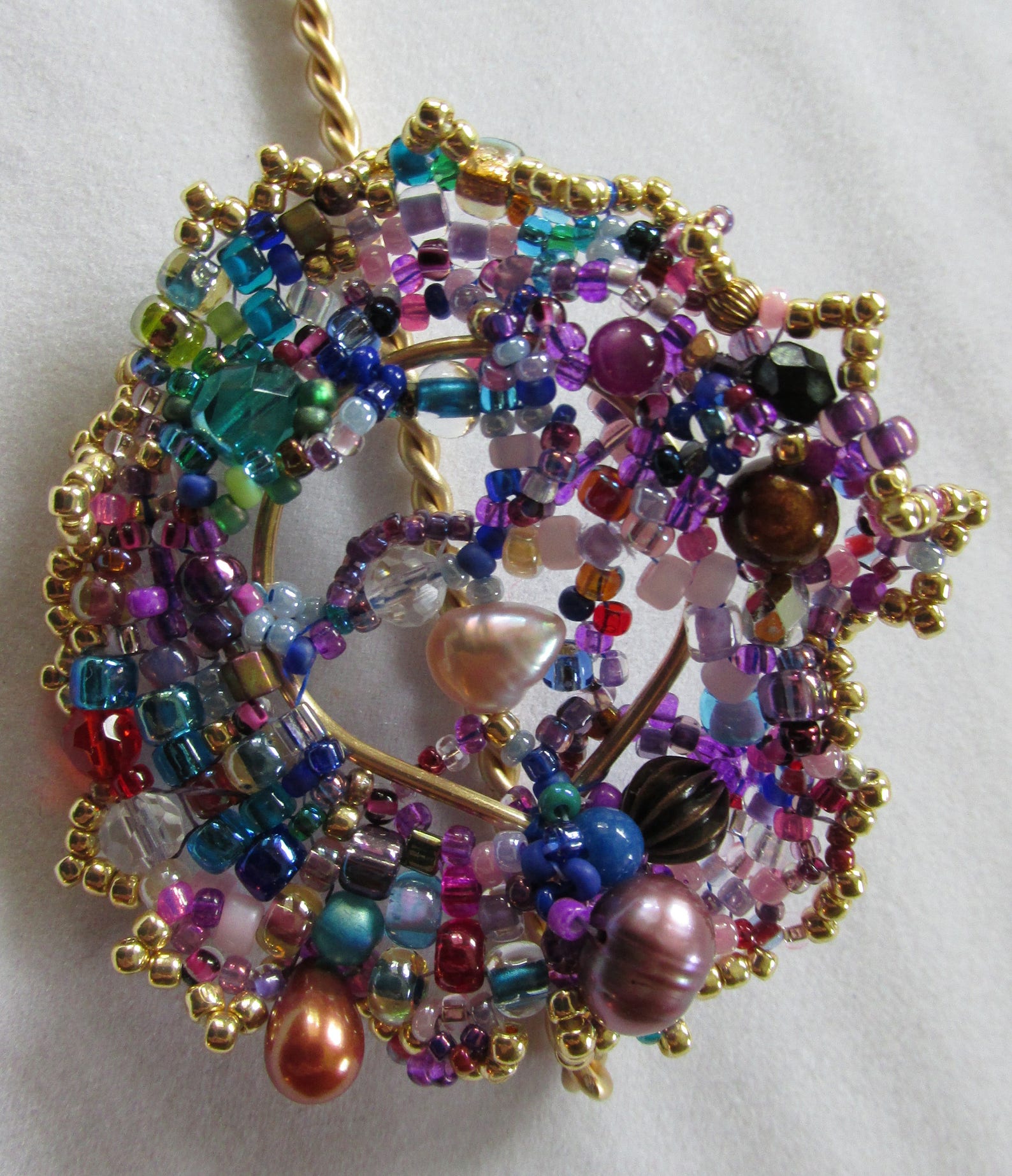Freeform Peyote Stitch Shawl Pin - Etsy