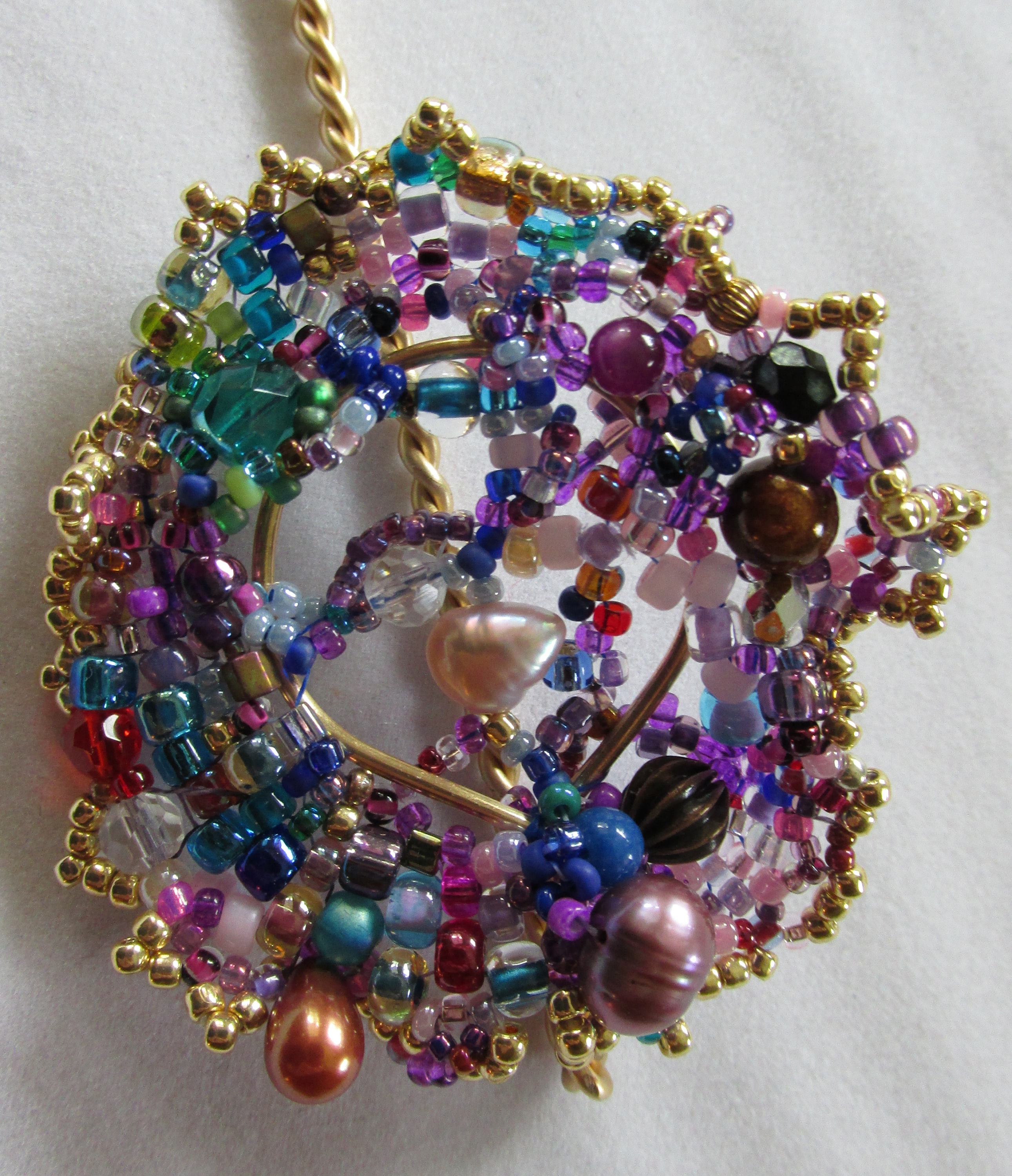 Freeform Peyote Stitch Shawl Pin - Etsy