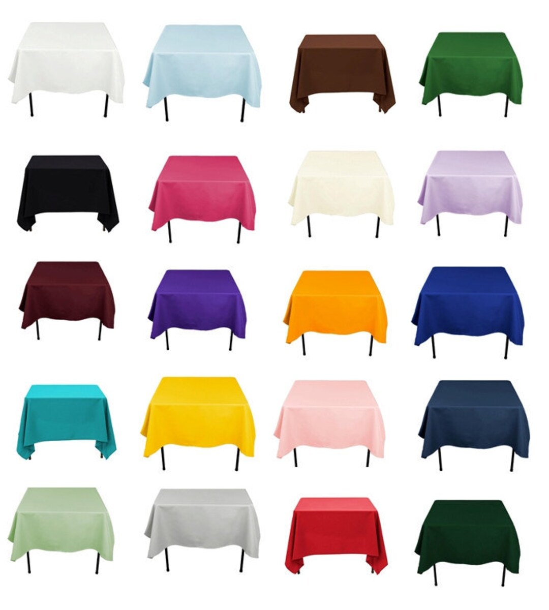 45x45 Premiun Polyester Square Table Linens for Restaurant, Hotel ...