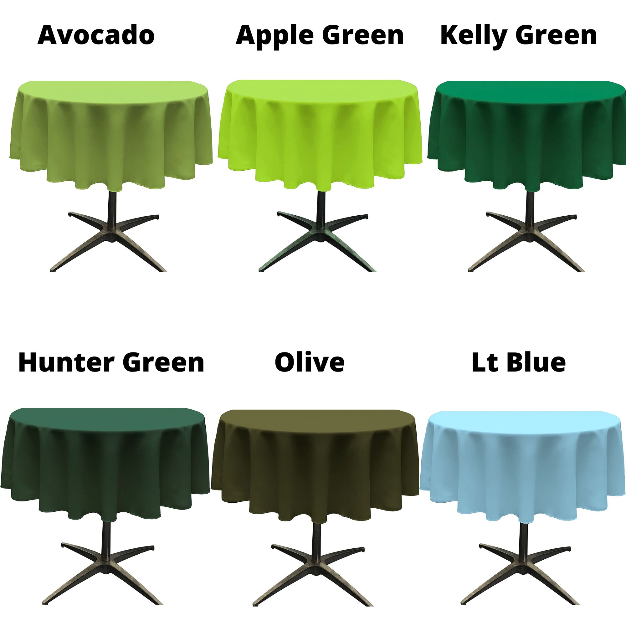 Ks Linens 45 Inch Round Polyester Tablecloth, Linen Tablecloth for ...