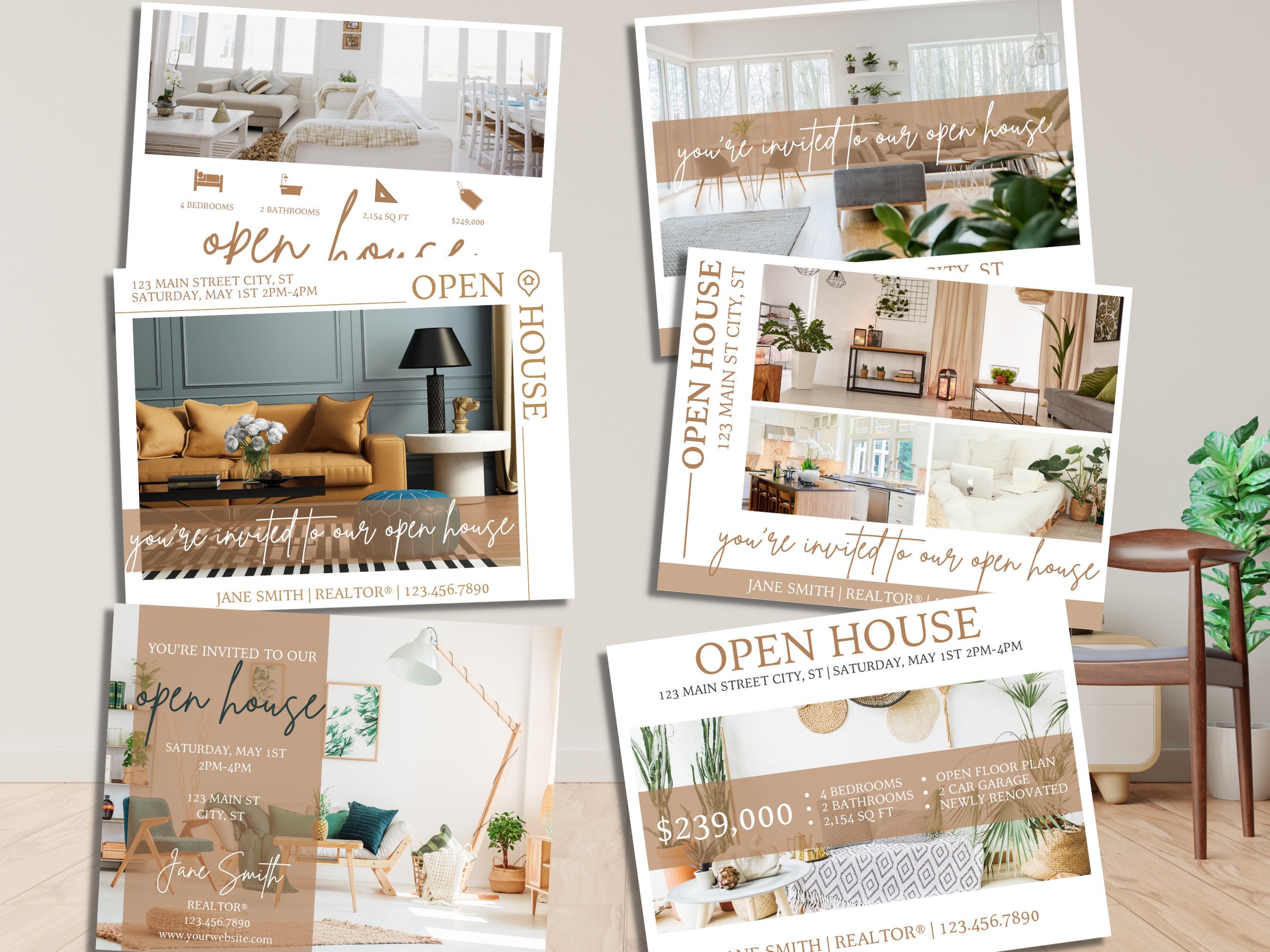 Real Estate | Open House Postcards | Open House Invitation | Real ...