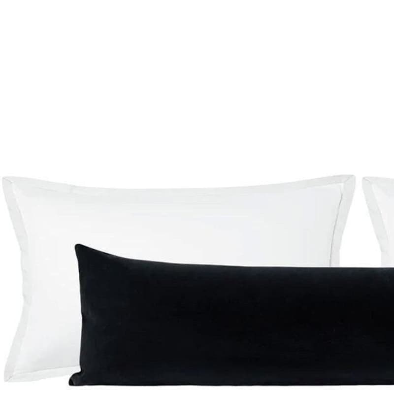 Black Lumbar Pillow - Etsy