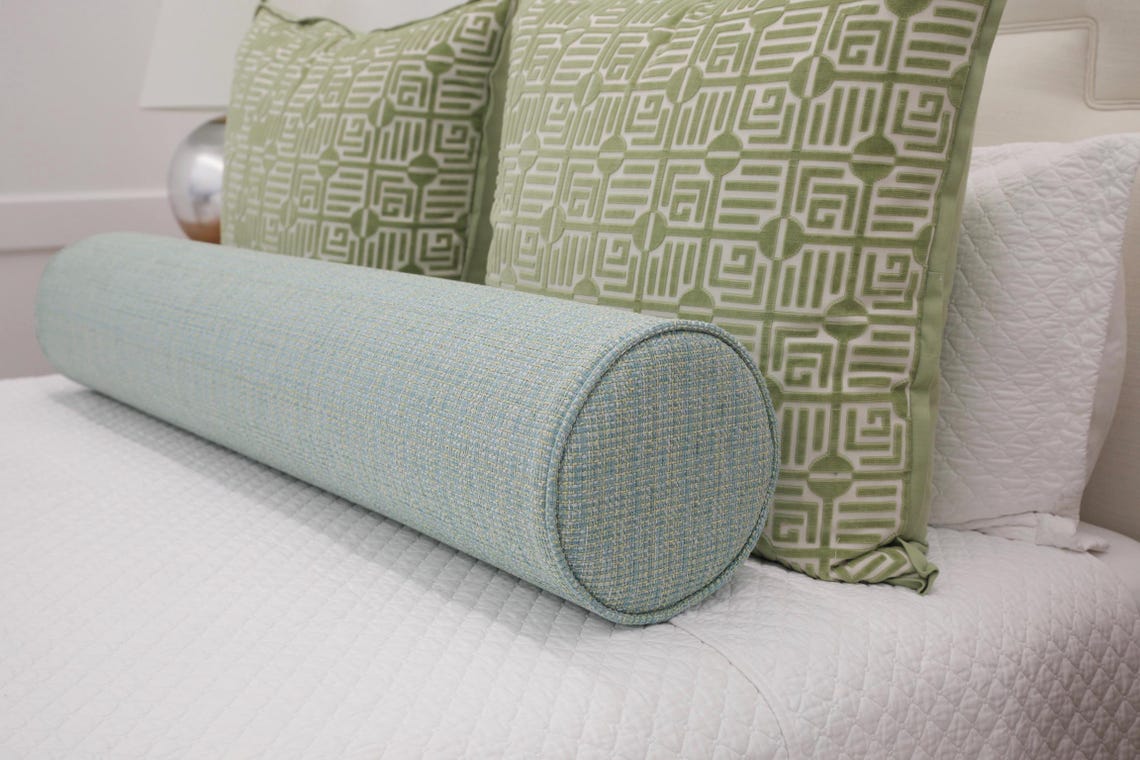 The Bolster : Hepburn Tweed // Blues & Greens | Woven Bolster ...