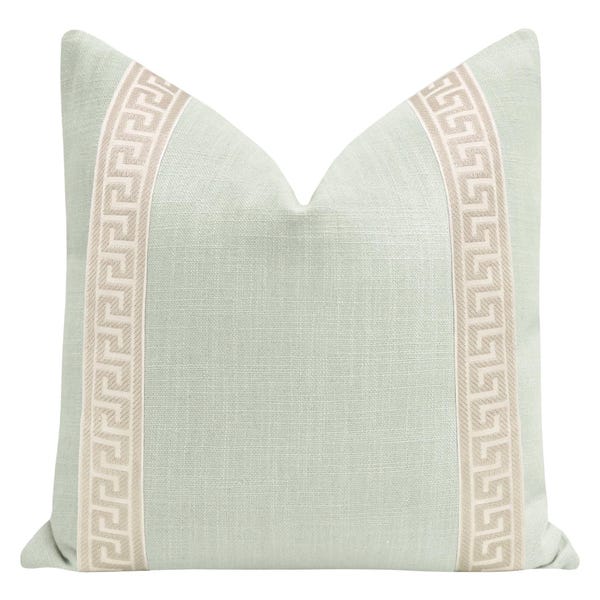 Greek Key Pillow - Etsy