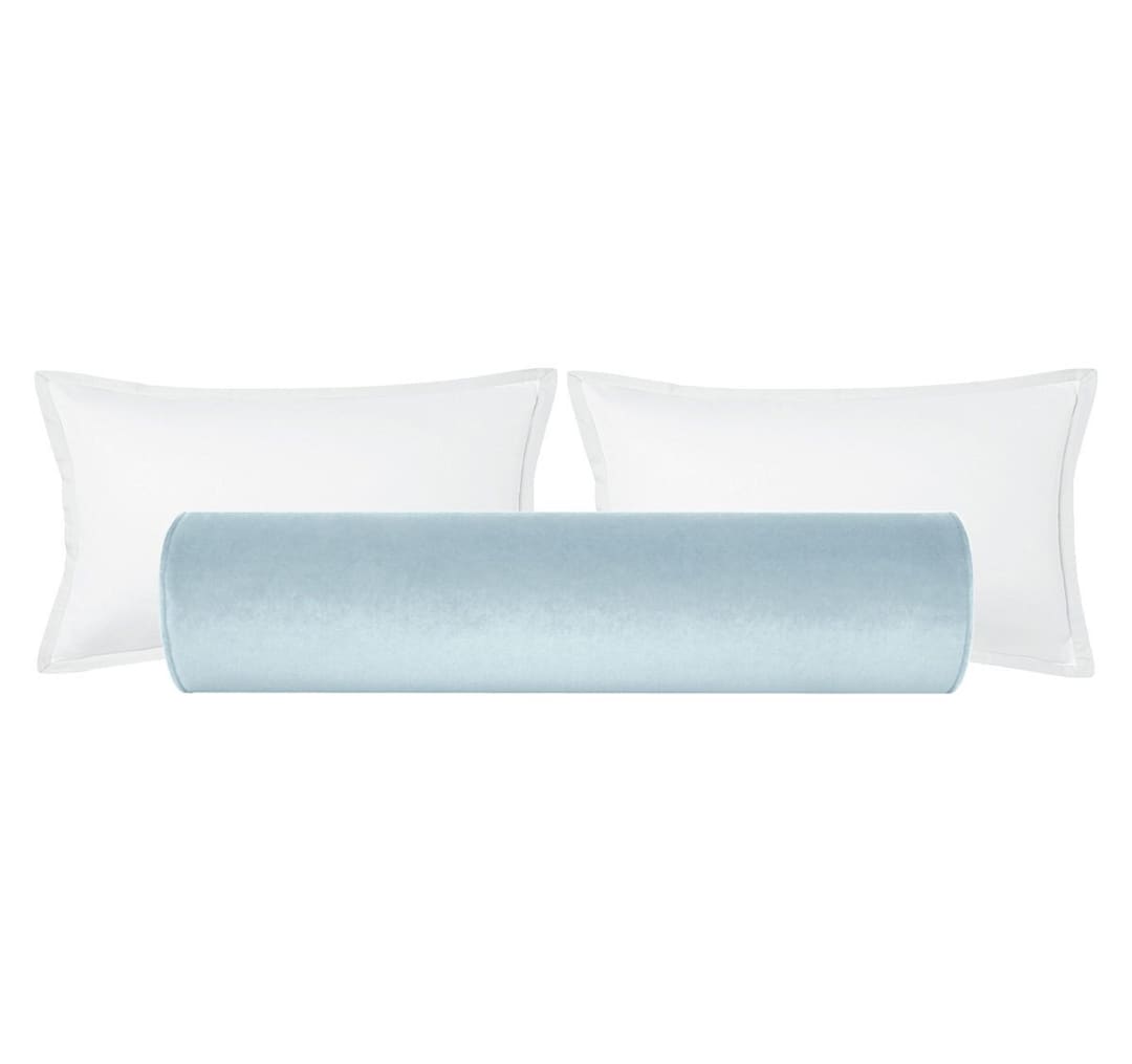 The Bolster : Society Velvet // Soft Blue | Blue Velvet | Bolster ...