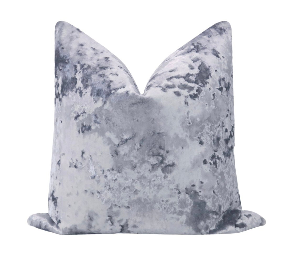 Lavish Velvet // Periwinkle Pillow COVER ONLY soft blue | Etsy