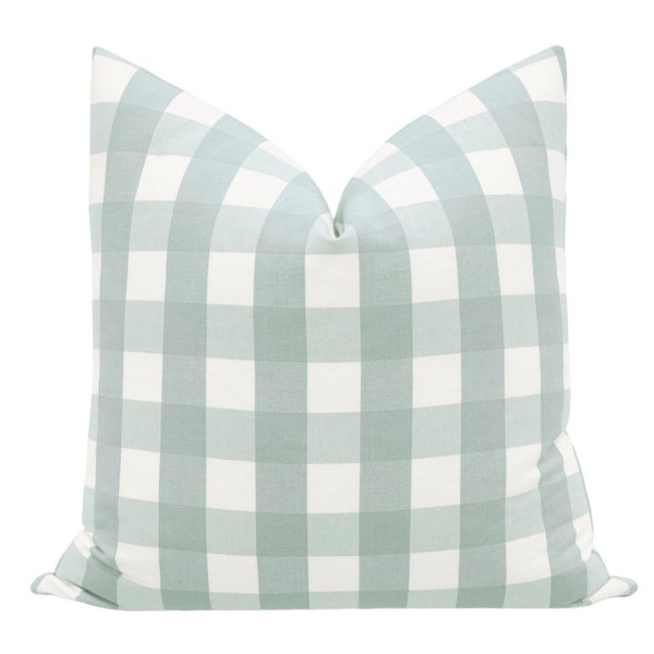 Light Blue Buffalo Check Fabric - Etsy