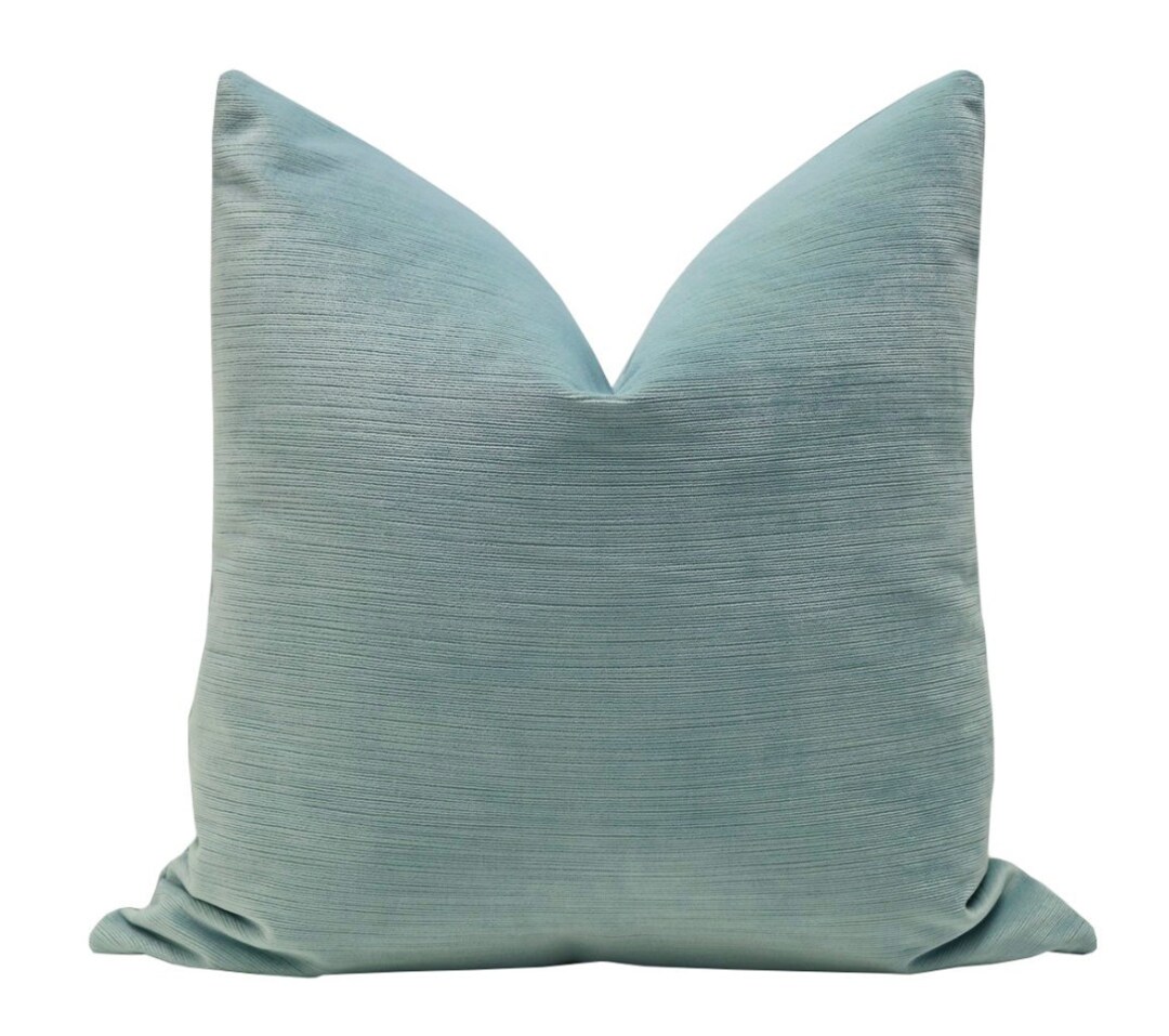 PRE-ORDER Strie Velvet // Cerulean Blue Pillow Blue Velvet Pillow ...