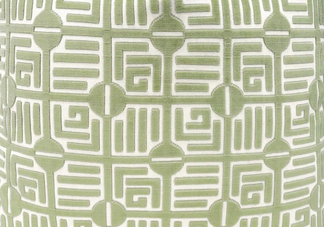 4" X 4" SAMPLE of Thibaut Labyrinth Velvet // Sage With Classic Linen ...