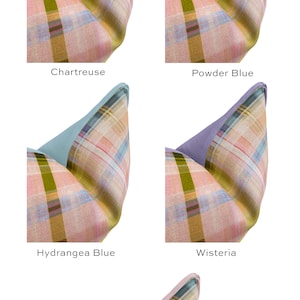 Anna Spiro Tattie // Multi With Butterfly Flange Pillow | Plaid Print ...