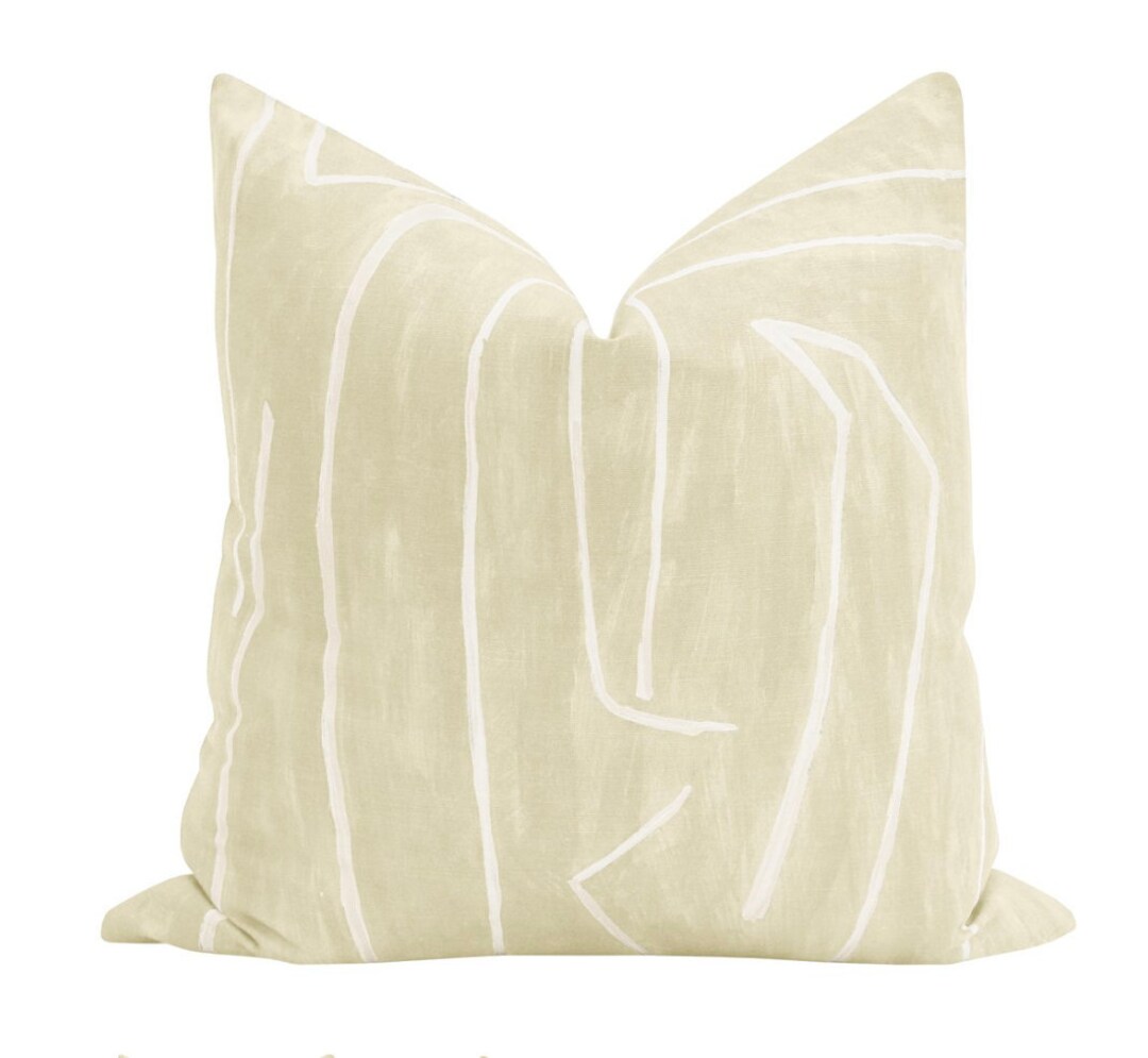 Graffito // Beige Ivory Pillow Lee Jofa Kelly Wearstler Throw Pillow ...