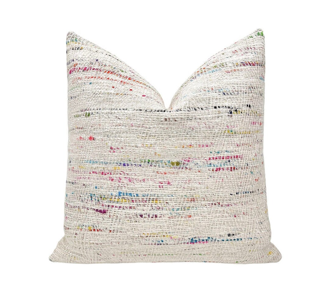 Montauk Tweed // Multi Pillow | Multi Colored Pillow | Woven Throw ...