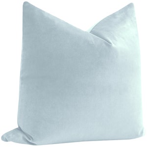Society Velvet // Soft Blue Pillow | Blue Velvet | Designer Velvet ...