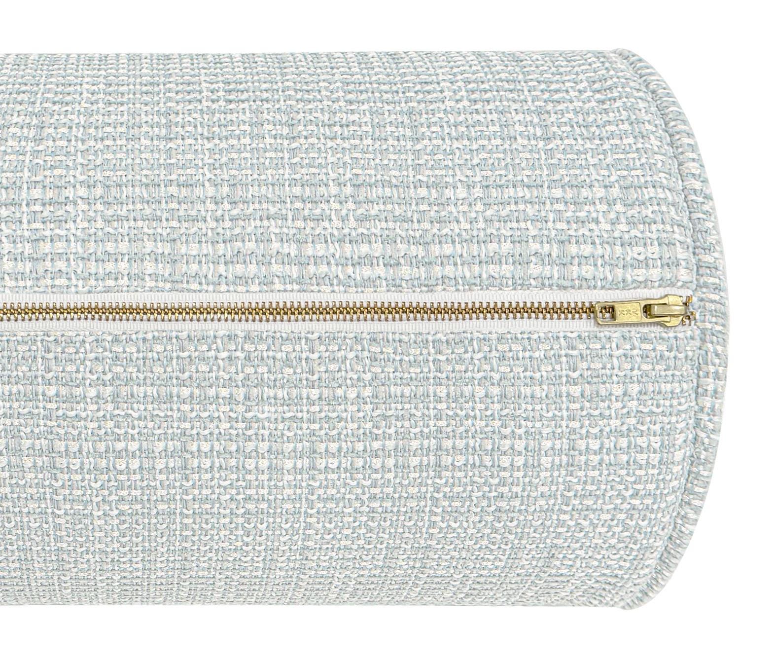 The Bolster : Hepburn Tweed // Mist | Woven Bolster | Designer Bolster ...