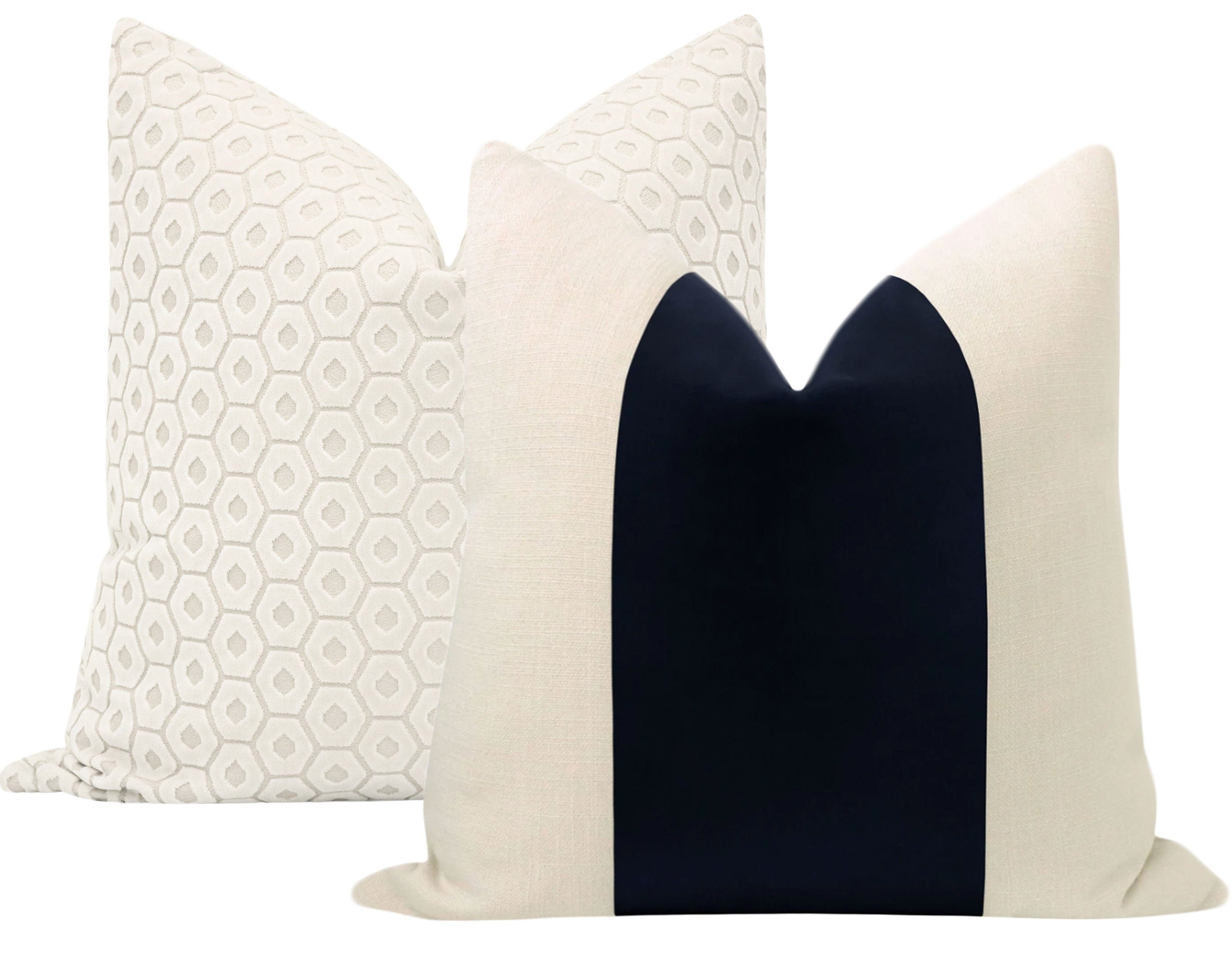 Panel : Studio Velvet // Navy Blue COVER ONLY Color Block | Etsy