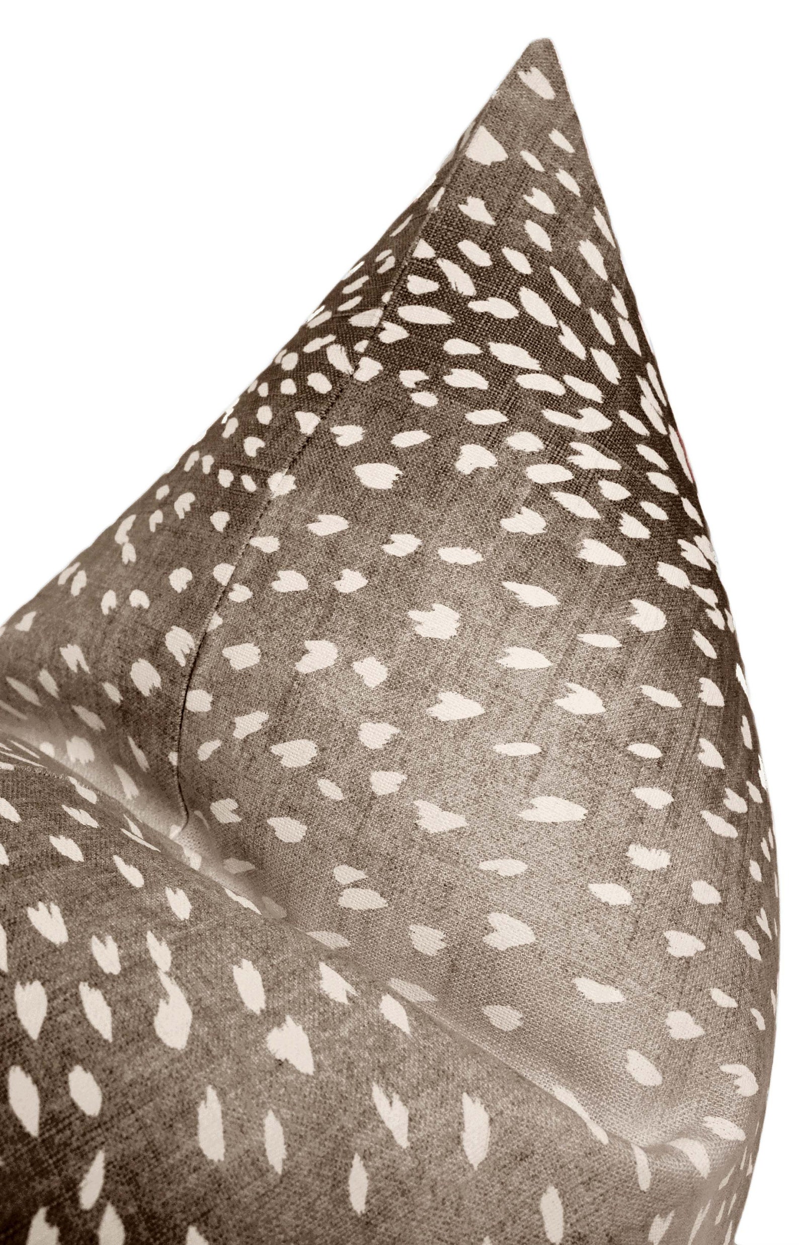 Antelope Linen Print // Mocha Pillow COVER ONLY Brown Animal - Etsy