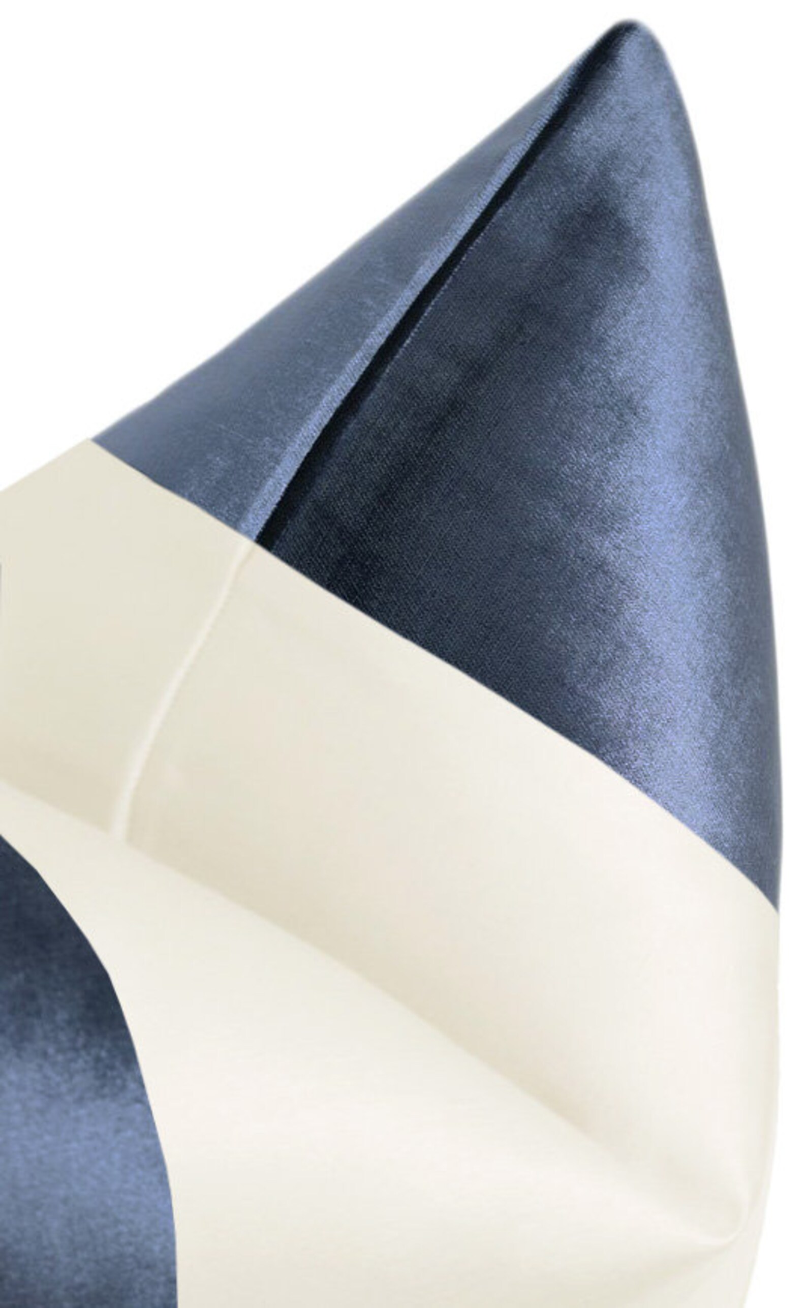 Colorblock Panel : Faux Silk Velvet // Prussian Blue - Etsy