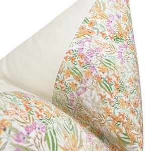 Lulie Wallace : Poppy Pillow | Floral Print | Designer Fabric | Multi ...