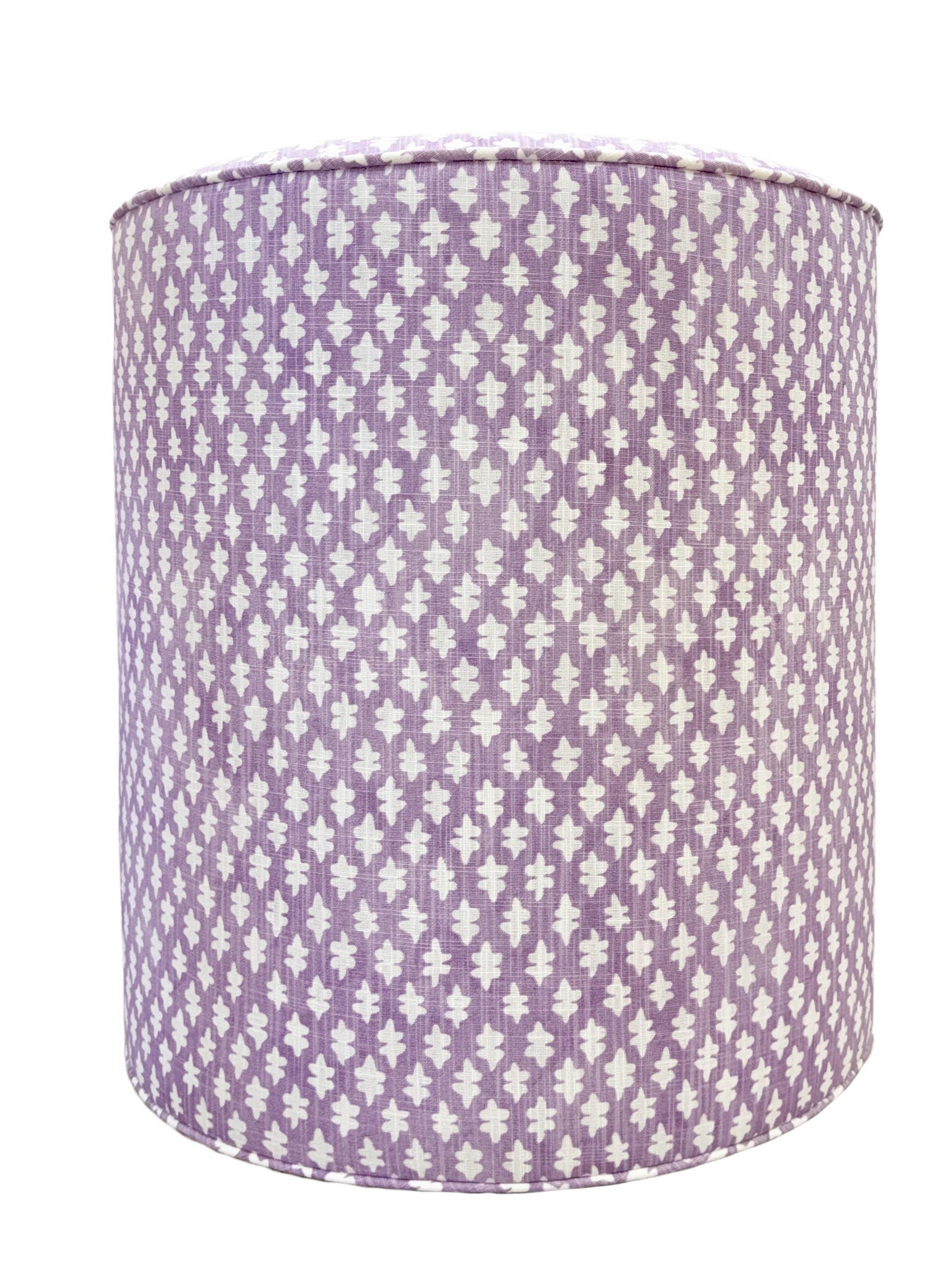 The Tight Round Ottoman : Tilly Print // Lavender | Purple Ottoman ...
