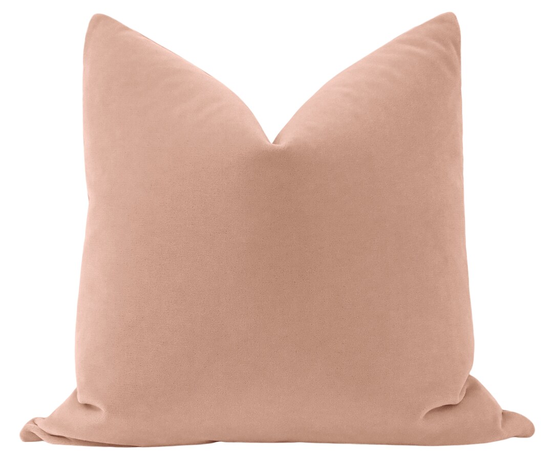 Mohair Velvet // Blush Pillow Pink Velvet Pillow Mohair Velvet Pillow ...