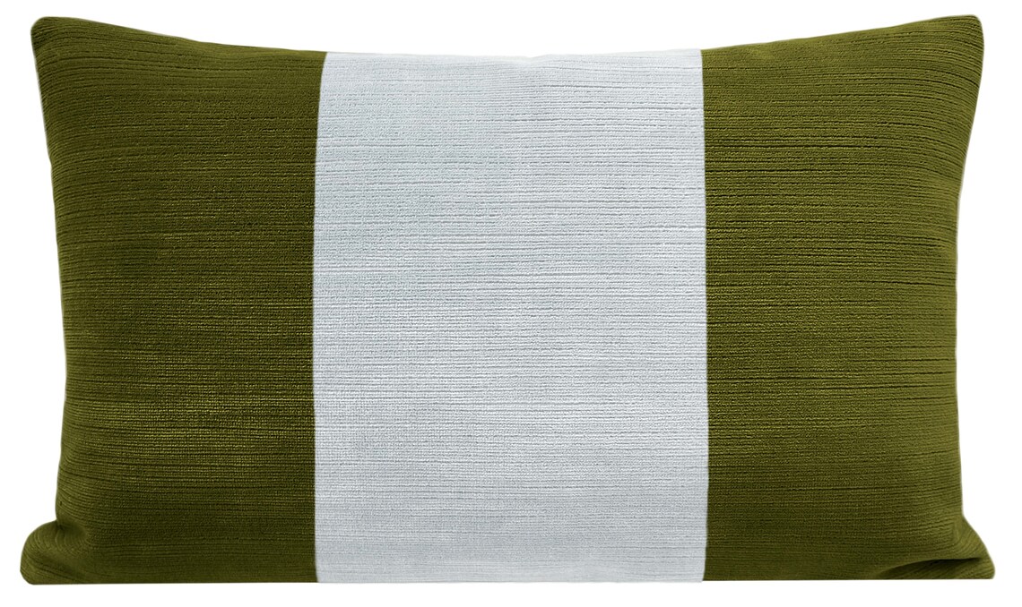 The Little Lumbar : Strie Velvet // Peridot Mist COVER ONLY - Etsy