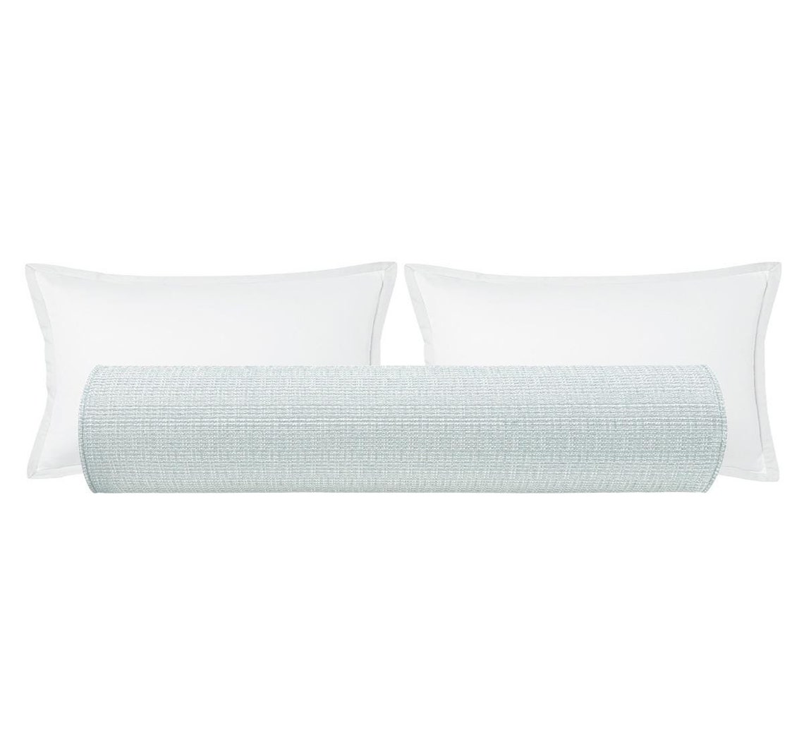 The Bolster : Hepburn Tweed // Mist | Woven Bolster | Designer Bolster ...