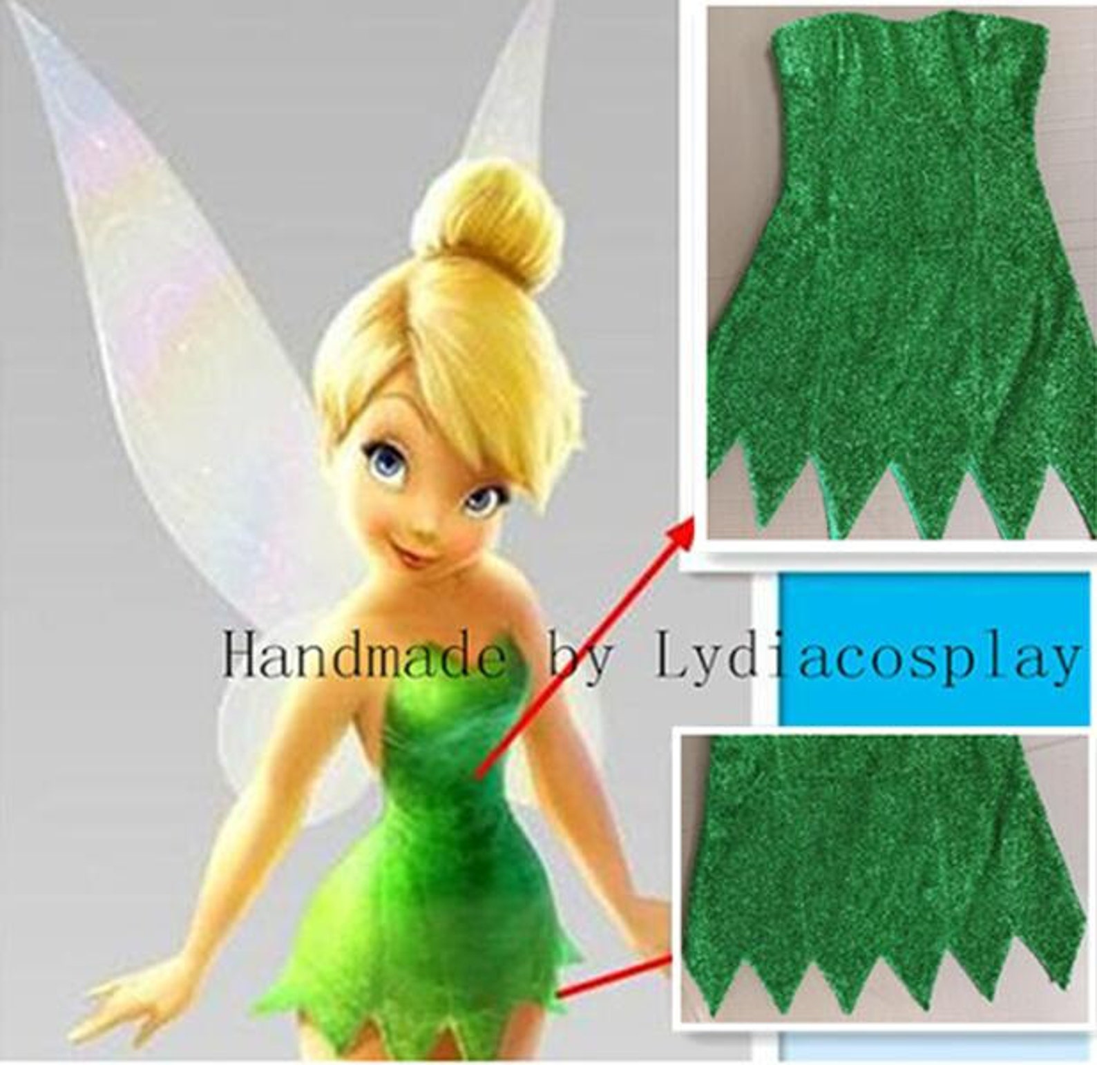 Handmade Tinker Bell Costume Tinkerbell Costume Tinkerbell - Etsy