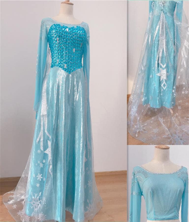 Handmade Elsa Dress For Women Adult Queen Elsa Cosplay Etsy