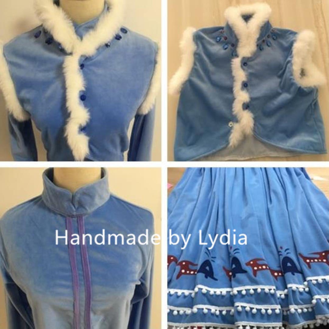 Handmade - New Olaf Adventure Anna Costume, Anna Dress, Anna Cosplay ...