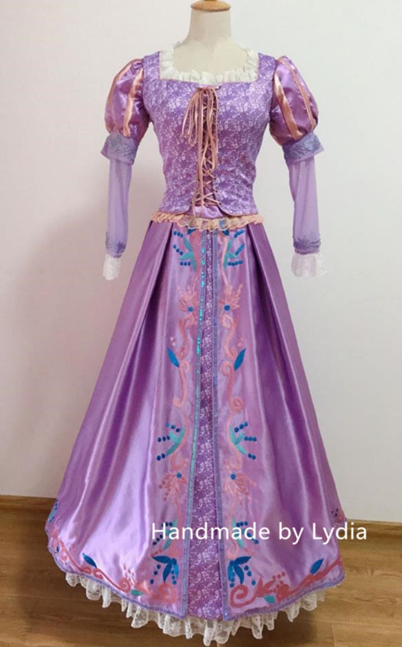 Handmade Rapunzel Dress Adult Rapunzel Costume Tangled - Etsy