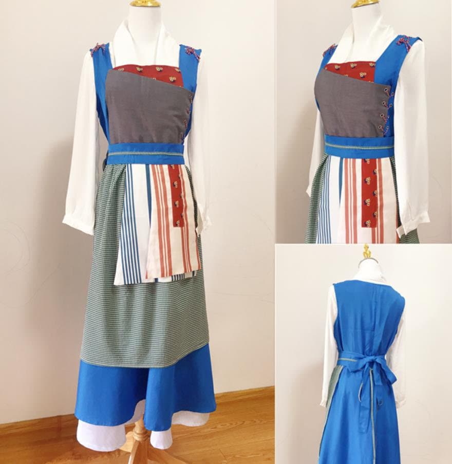 Handmade - Cosplay Belle Village Dress, Belle Town Dress, Belle Blue ...