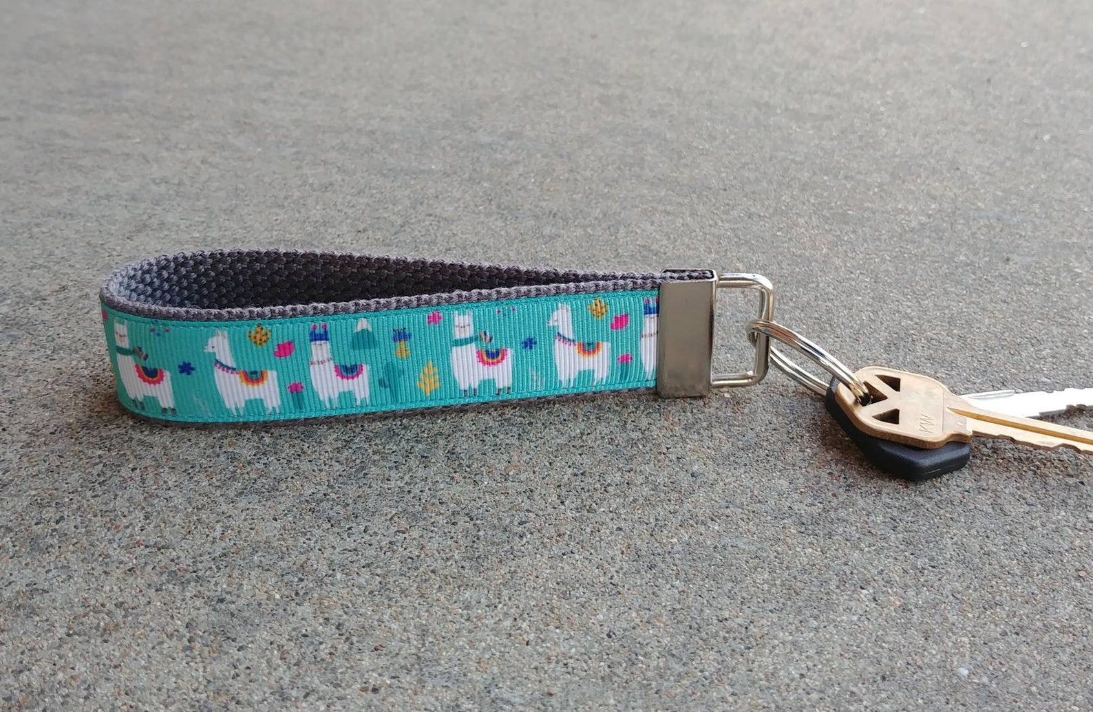 Alpaca My Bags Key Fob Wristlet! Llamas Keychain. Alpaca Fabric Key ...