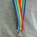 Rainbow Pride Lanyard LGBTQ Flag Ribbon Lanyard. Gay Pride ID Holder ...