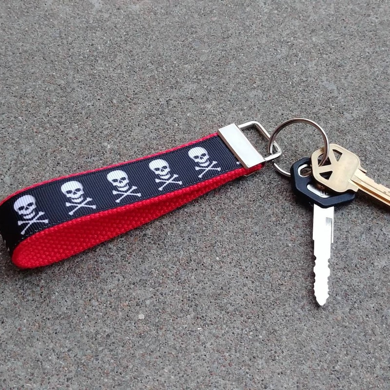 Leather Pirate Key Chain - Etsy