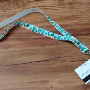 Cactus Lanyard! Desert Cacti ID Badge Holder. Succulents Ribbon Lanyard ...