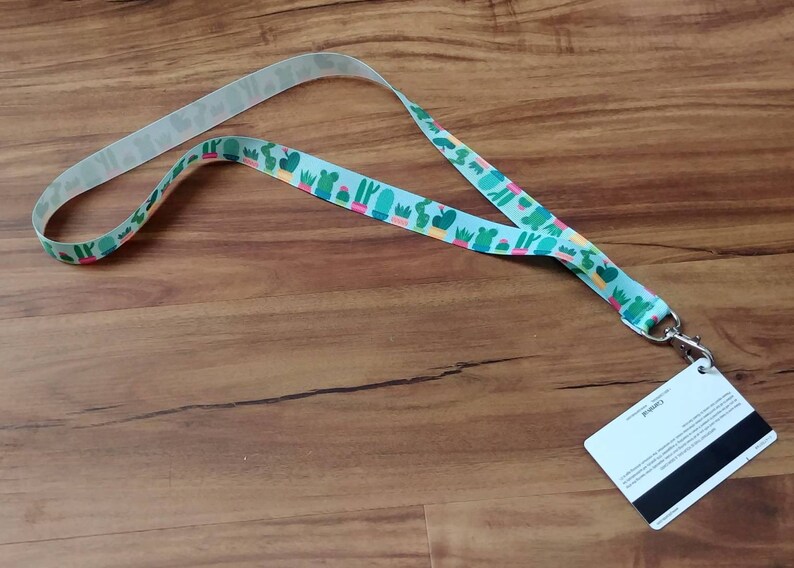 Cactus Lanyard Desert Cacti ID Badge Holder. Succulents - Etsy