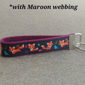 Fox Woodland Frolic Key Fob Wristlet! Foxes Keychain. Fall Harvest ...