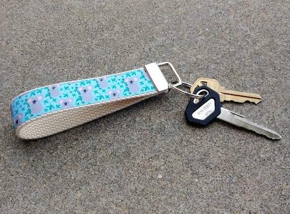 Koala Key Fob Wristlet Koalas Keychain. Koala Bear Fabric Key | Etsy