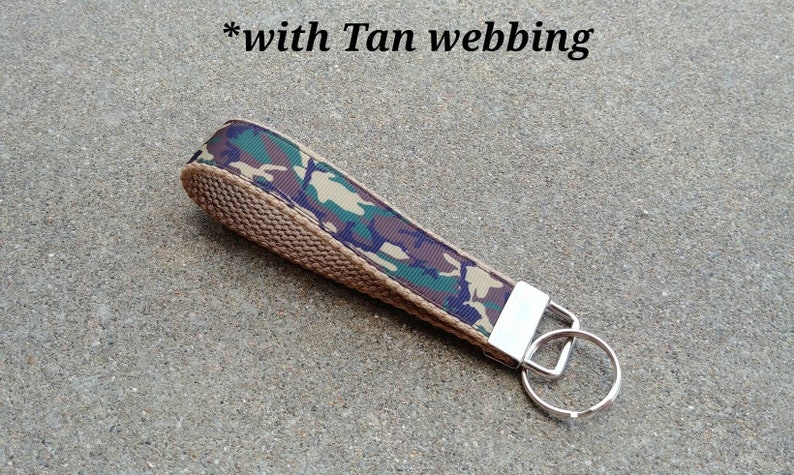 Camo Key Fob Wristlet! Camouflage Keychain. Army Camo. Hunter Fabric ...
