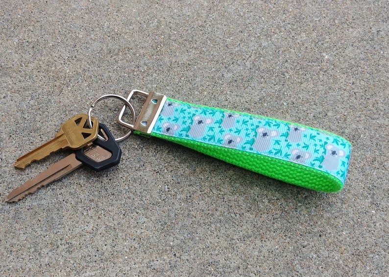 Koala Key Fob Wristlet Koalas Keychain. Koala Bear Fabric Key | Etsy