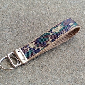 Camo Key Fob Wristlet! Camouflage Keychain. Army Camo. Hunter Fabric ...